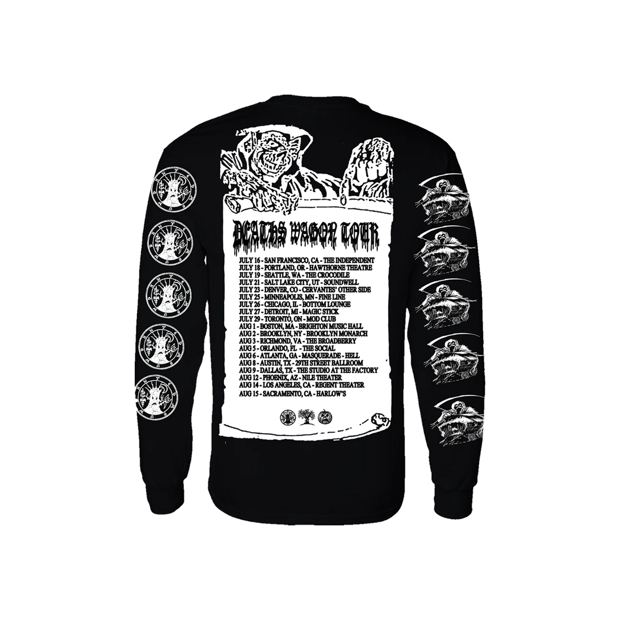 DEATH'S WAGON TOUR LONG SLEEVE – REAL HAUNTED MOUND